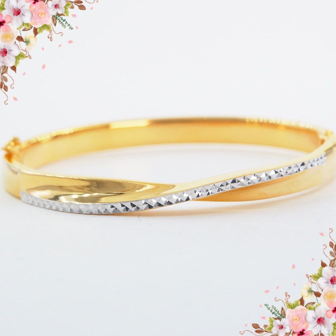 GOLD 916 BANGLE LV & ROPE, Men's Fashion, Watches & Accessories ...