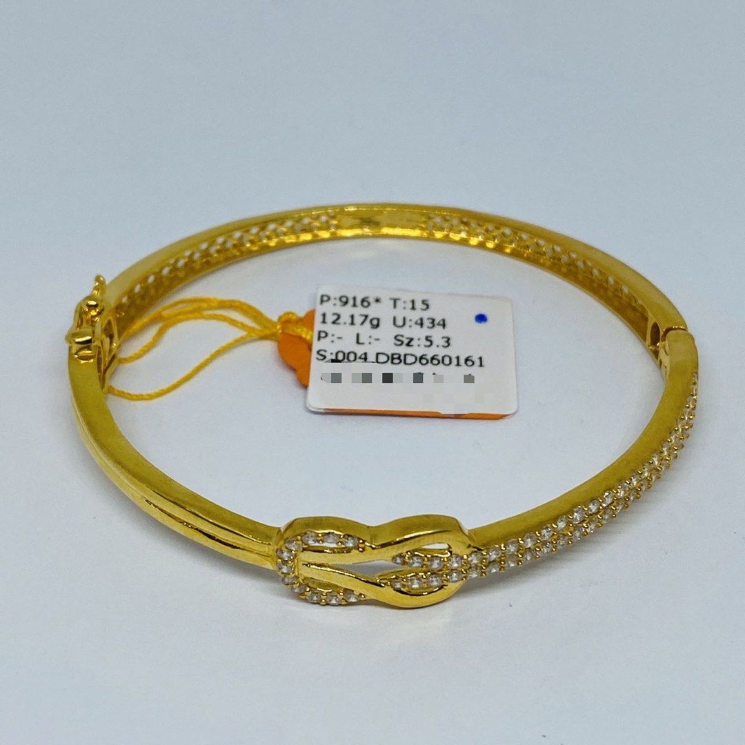 GOLD 916 BANGLE LV & ROPE, Men's Fashion, Watches & Accessories ...