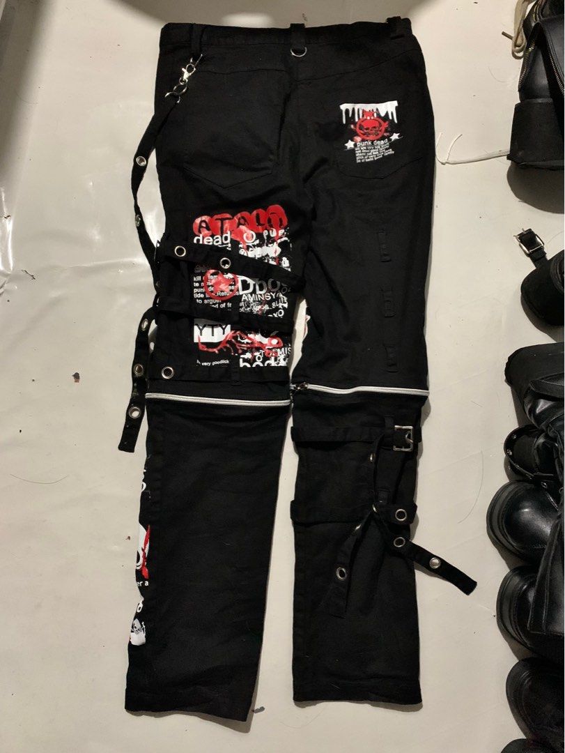 GOTH GOTHIC EMO PUNK GRUNGE ALT TRIPP NYC MADPUNKS GLP VIBES PANTS ...