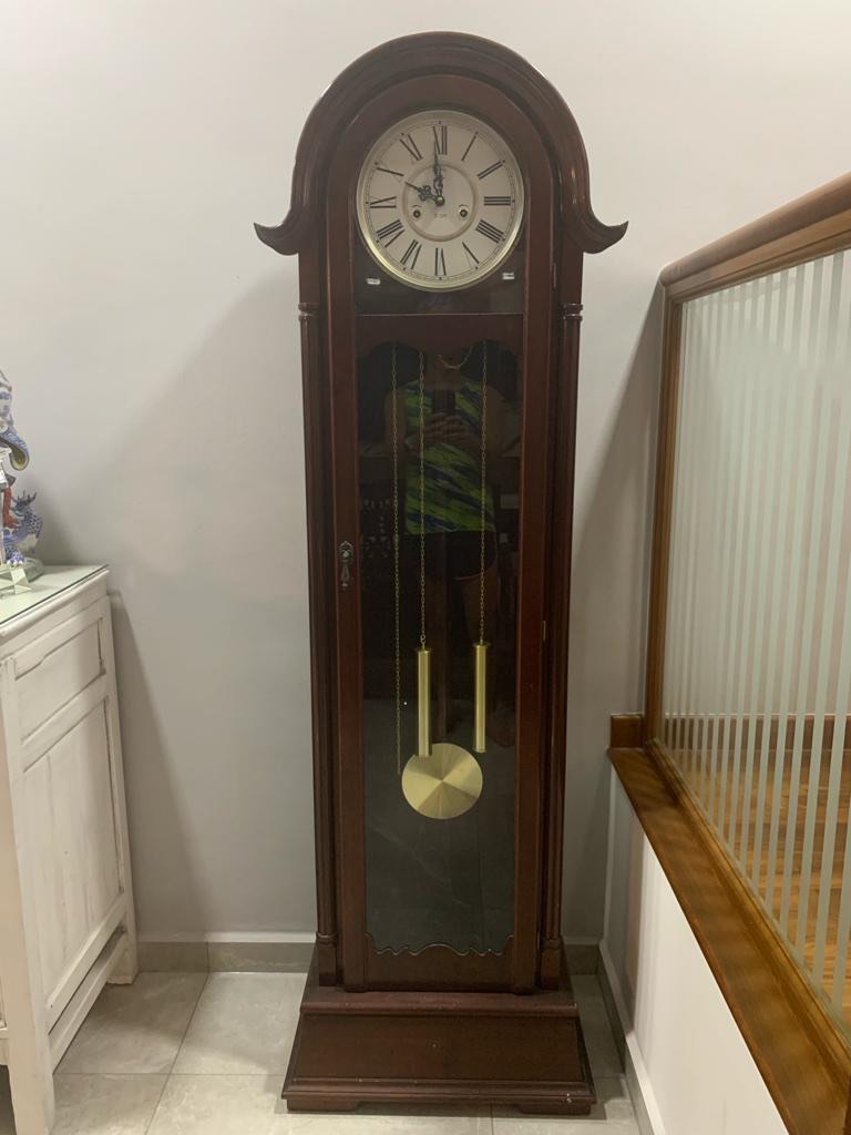 Grandfather Standing Clock, Furniture & Home Living, Home Decor, Clocks ...