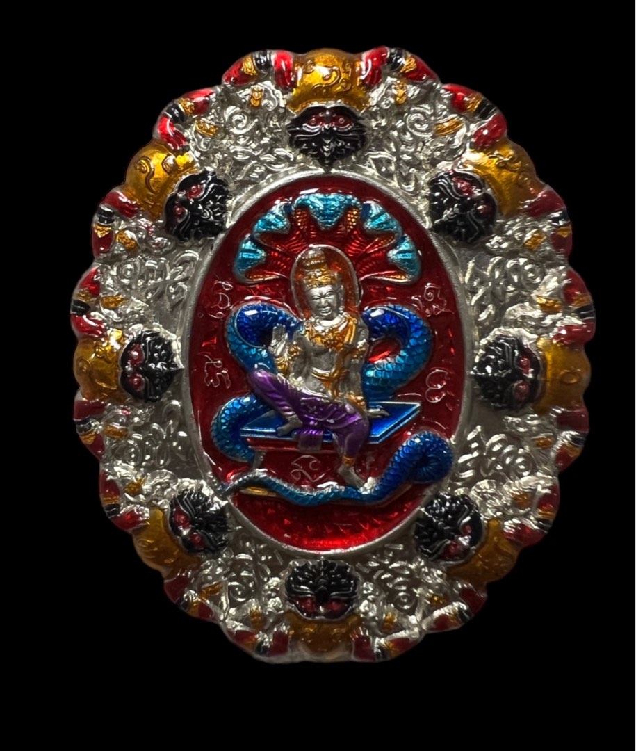 Hand written yant Longya Mask Phra Jatukam Ramathep Rian Lp Chote Lp ...