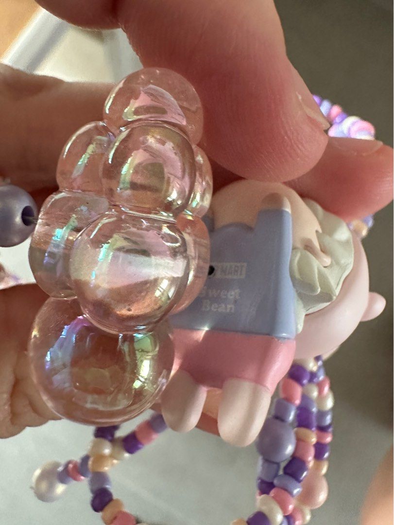 Handmade Authentic Popmart Dimoo hand drawn beads bag/phone strap ...