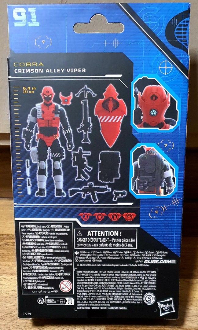 Hasbro G.i. Joe Crimson Alley Viper BNIB GiJoe Cobra Marvel Legends ...