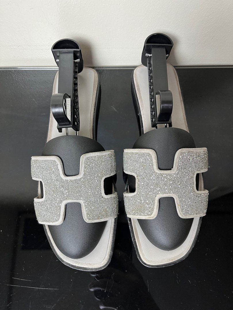 HERMES / EURO 37, Women's Fashion, Footwear, Slippers and slides on ...