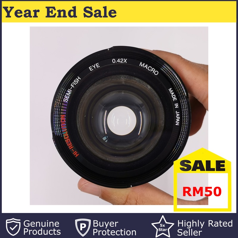 Hi-Resolution Semi-Fish Eye Convert, Photography, Lens & Kits on Carousell