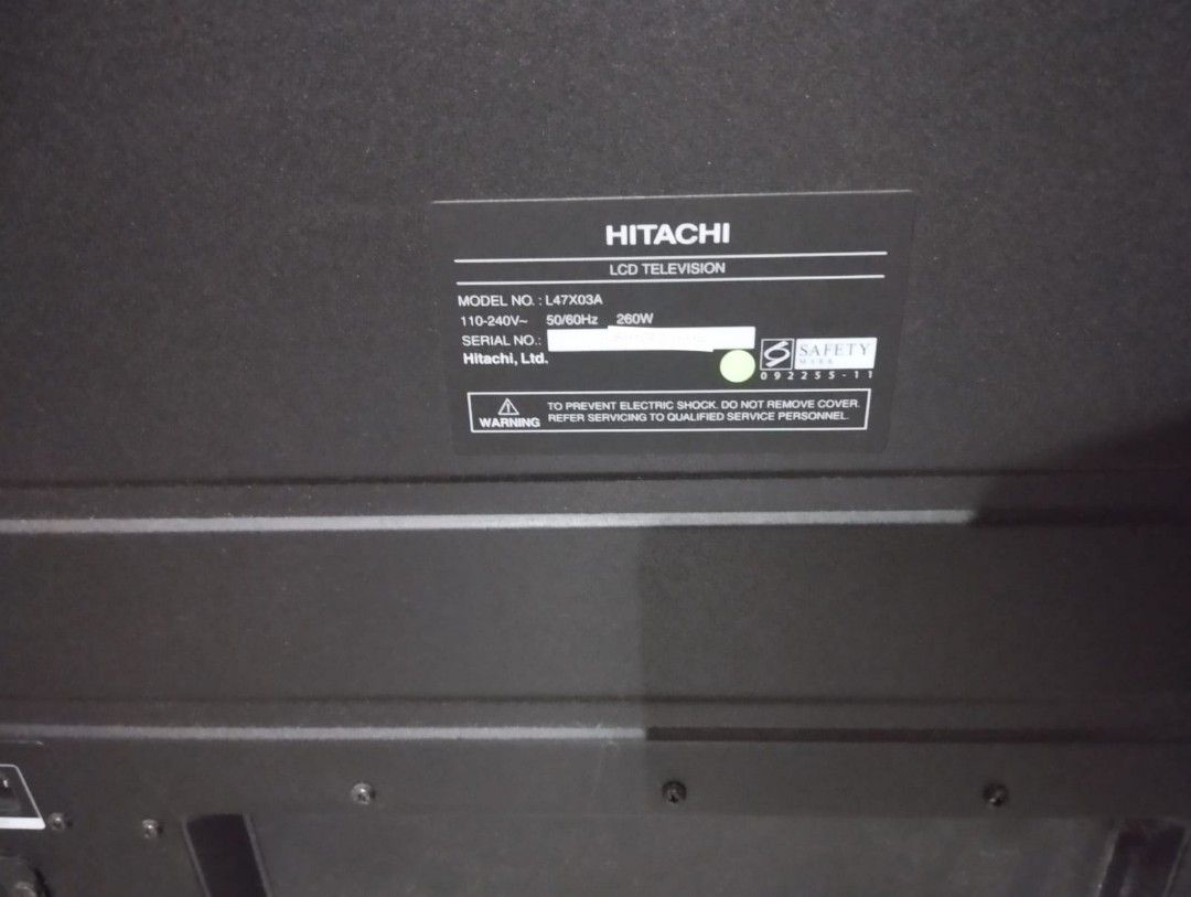 Hitachi 55' TV, TV & Home Appliances, TV & Entertainment, TV on Carousell