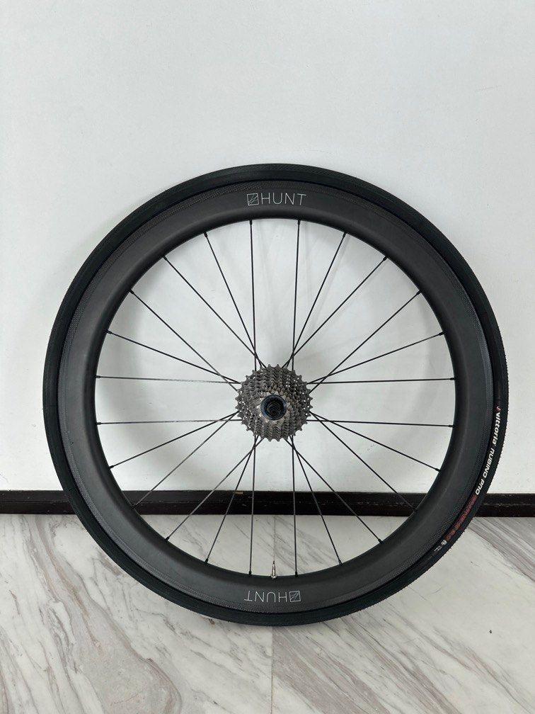 Hunt 50 Carbon Wide Aero Rim REAR ONLY, Sports Equipment, Bicycles ...