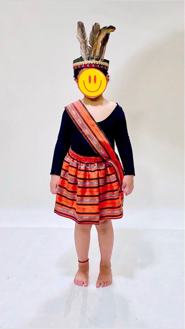 Igorot Costume with head dress and sandals, Babies & Kids, Babies ...