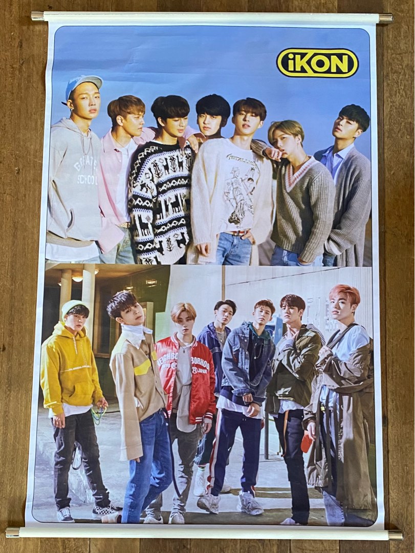 iKON Poster, Hobbies & Toys, Memorabilia & Collectibles, K-Wave on ...