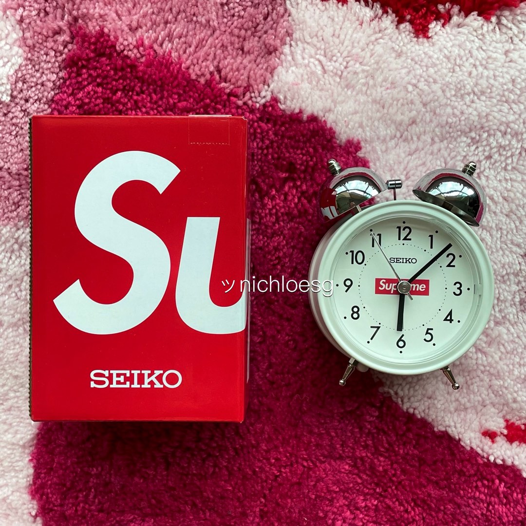 INSTOCK SUPREME X SEIKO ALARM CLOCK, Furniture & Home Living, Home ...