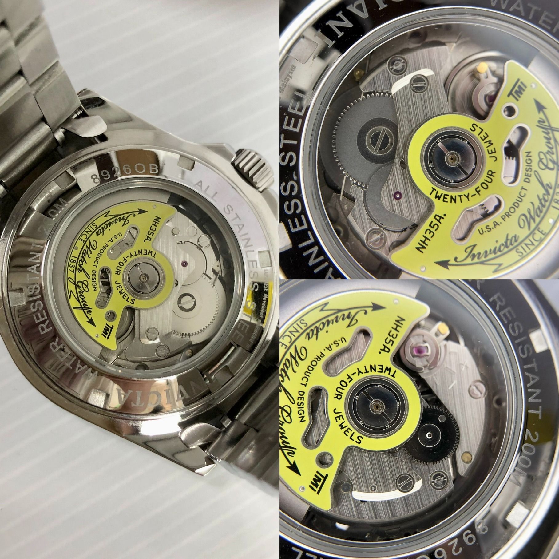 INVICTA 89260B BLACK DIAL PRODIVER AUTOMATIC MENS WATCH 237030075 AL ...