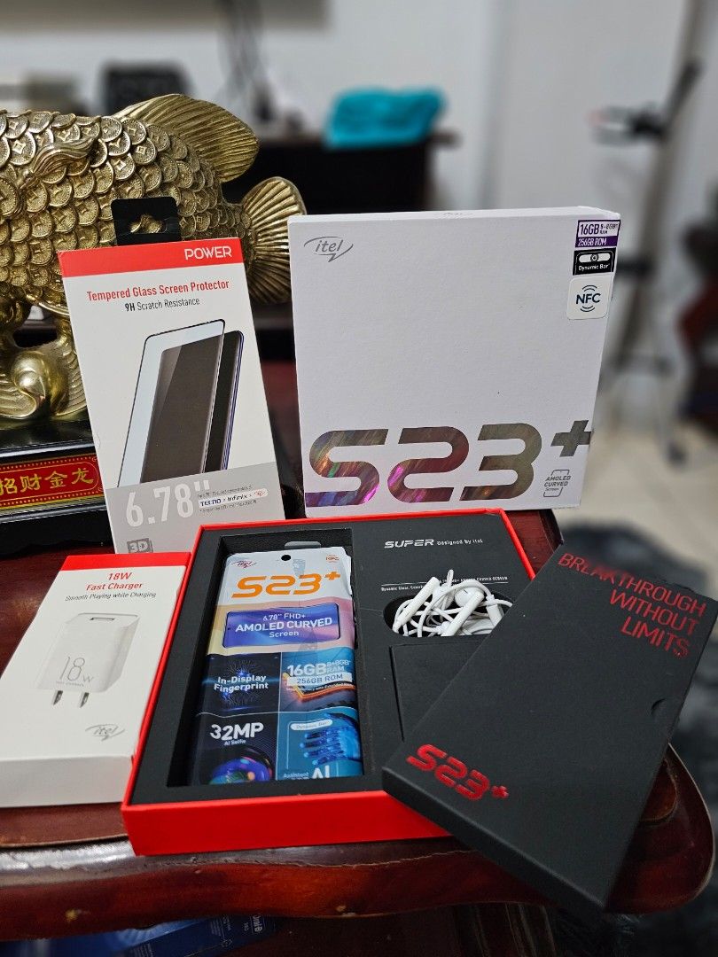 iTel s23 plus Amoled Curved Display 8gb ram/256gb rom, Mobile Phones ...