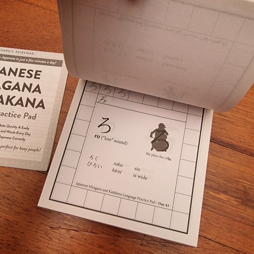 Japanese Hiragana & Katakana - Language Practice Pad, Hobbies & Toys ...