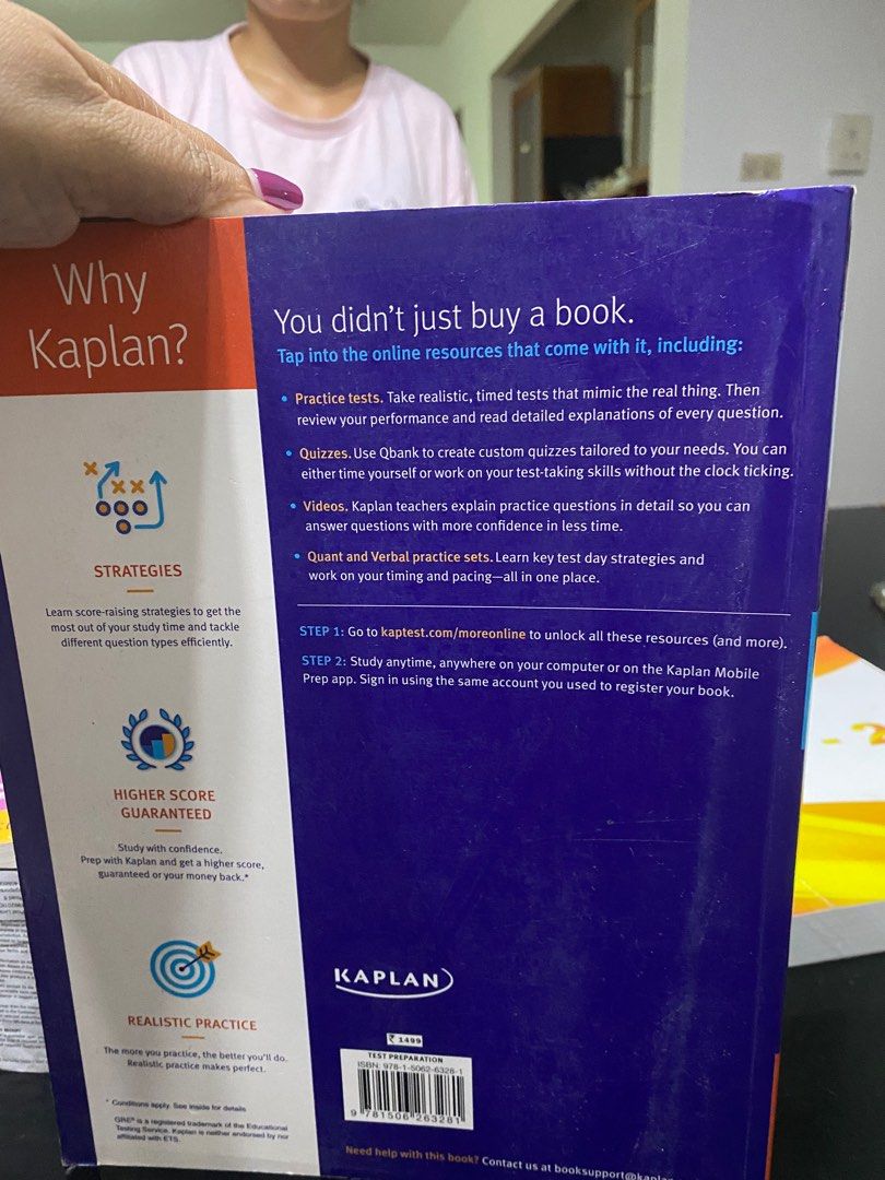 Kaplan GRE prep guide, Hobbies & Toys, Books & Magazines, Textbooks on ...