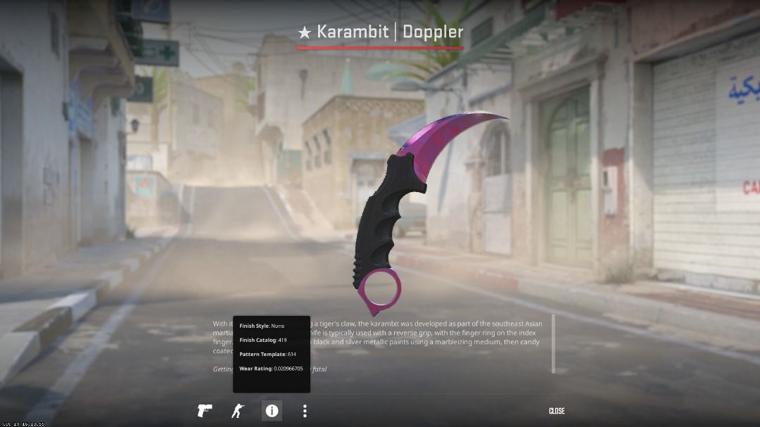 Karambit Doppler FN Phase 2 Float 0.0209 (CS2/CSGO), Video Gaming ...