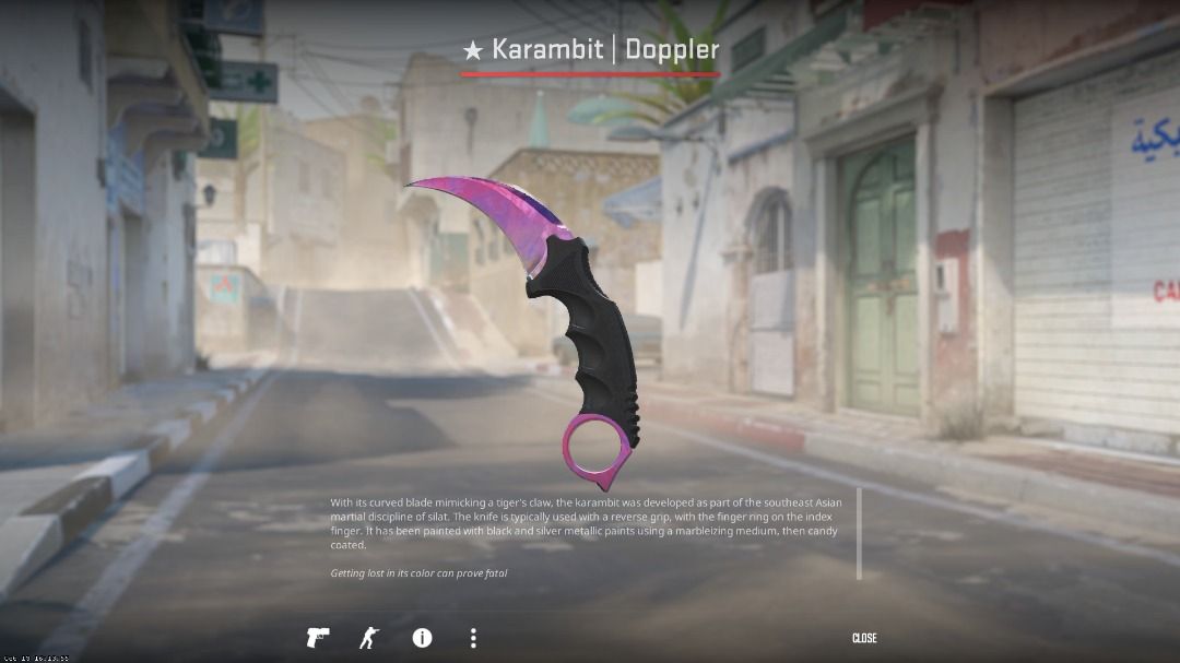 Karambit Doppler FN Phase 2 Float 0.0209 (CS2/CSGO), Video Gaming, Video Games, Others on Carousell