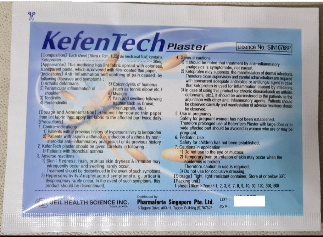 Kefentech Plaster, Health & Nutrition, Medical Supplies & Tools on ...