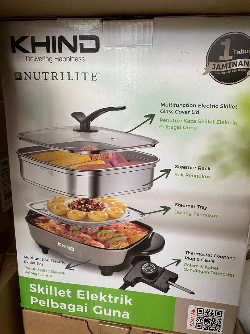 Khind multifunction electric skillet, Furniture & Home Living ...