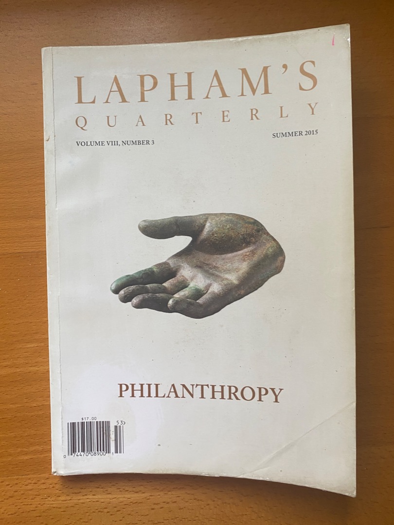 Lapham's Quarterly: Philanthropy (Vol. VIII No. 3), Hobbies & Toys, Books & Magazines, Magazines ...
