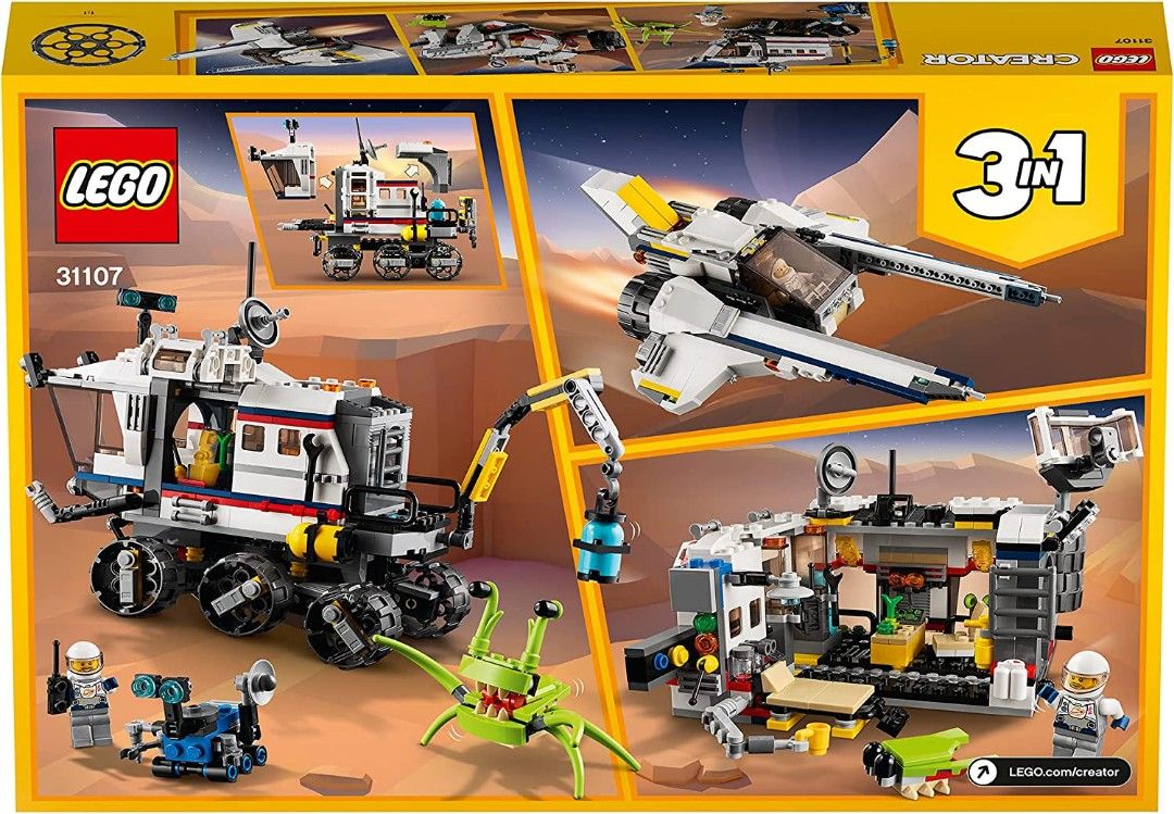 LEGO Creator 31107 Space Rover Explorer Building Kit (510 Pieces ...