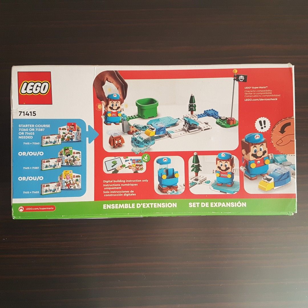 Lego Super Mario Ice Mario Suit and Frozen World Expansion Set, Hobbies ...