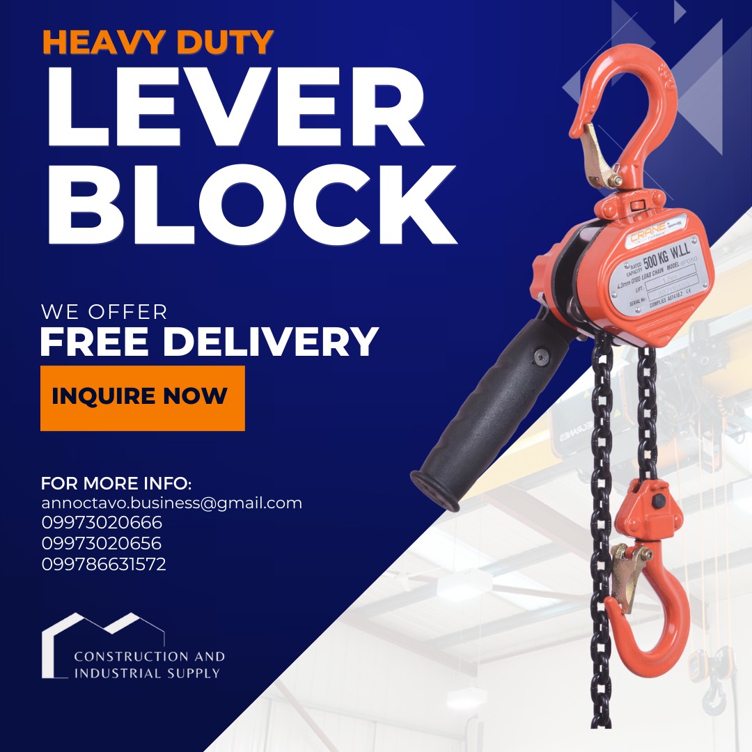 Lever Block | Construction Tools | Lift | Hoisting Equipment | Load ...