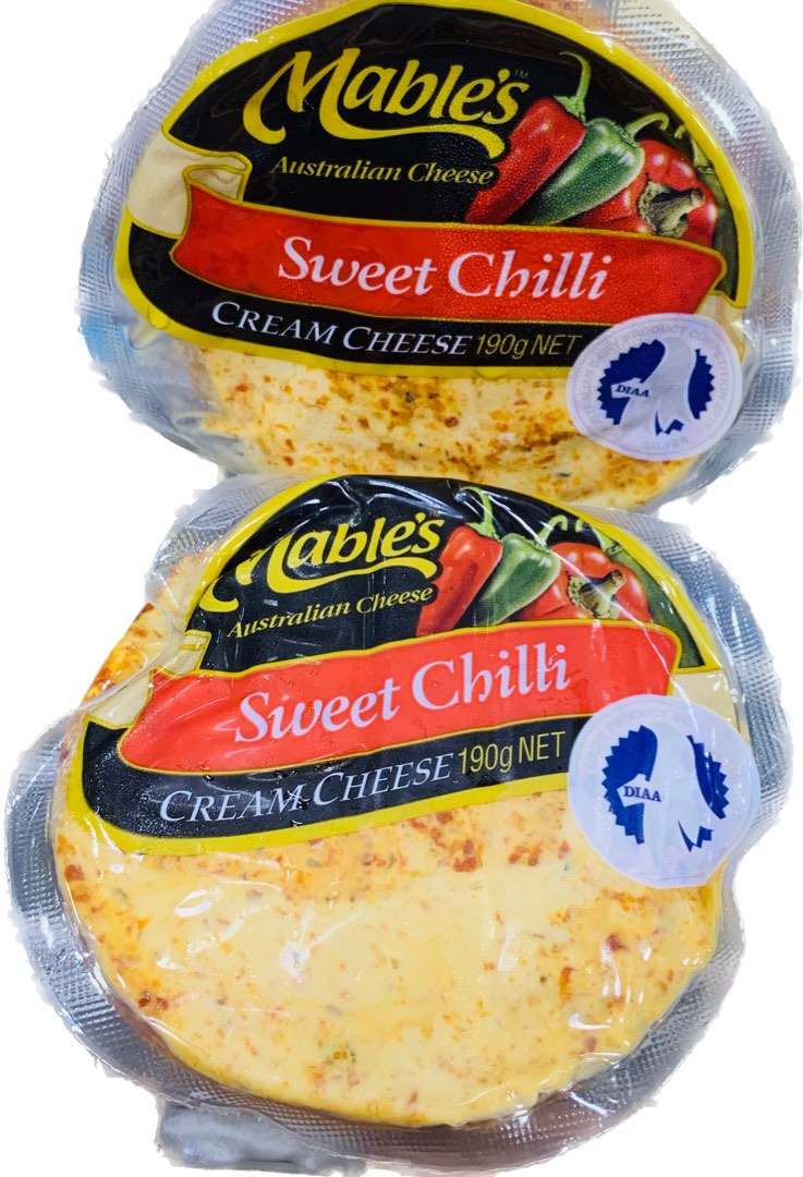 MABLE'S SWEET CHILL CREAM CHEESE 190G, Food & Drinks, Chilled & Frozen ...