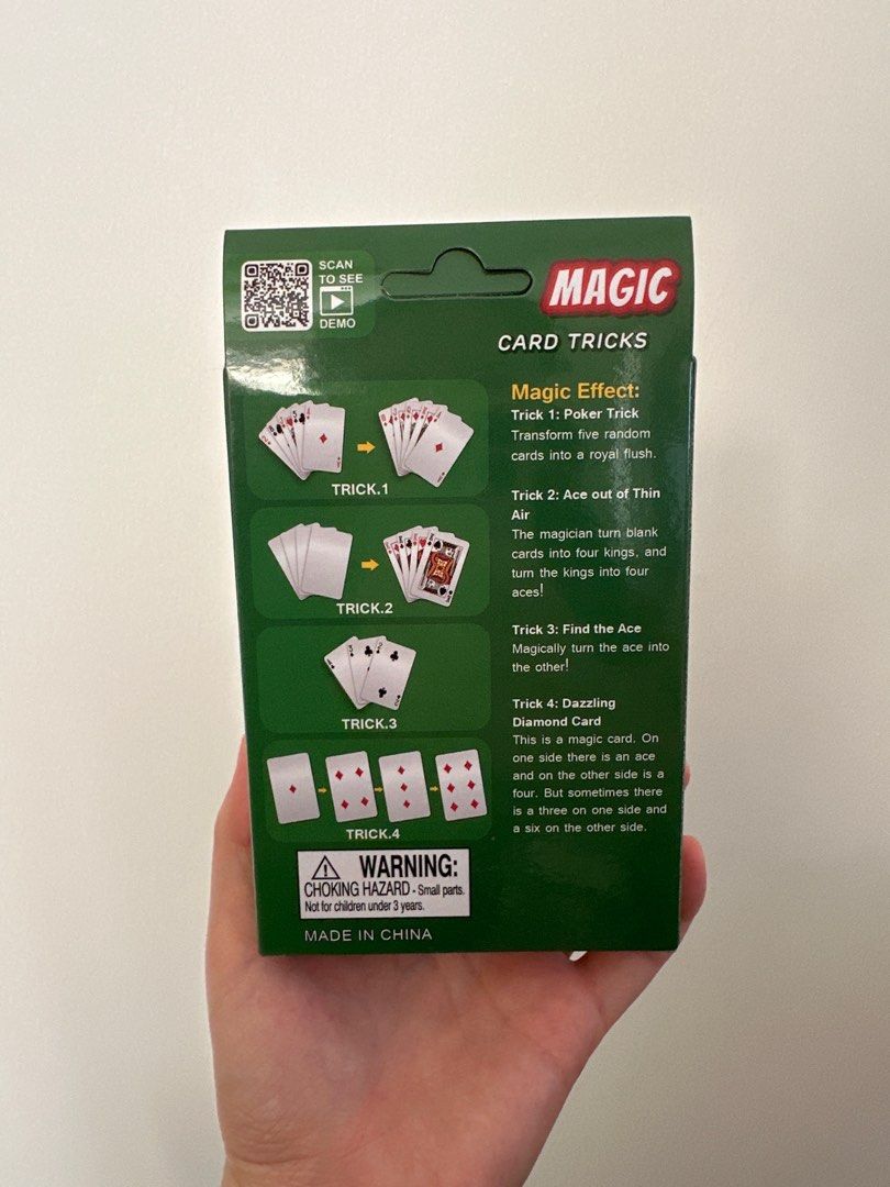 Magic Card Tricks for Kids, Hobbies & Toys, Toys & Games on Carousell