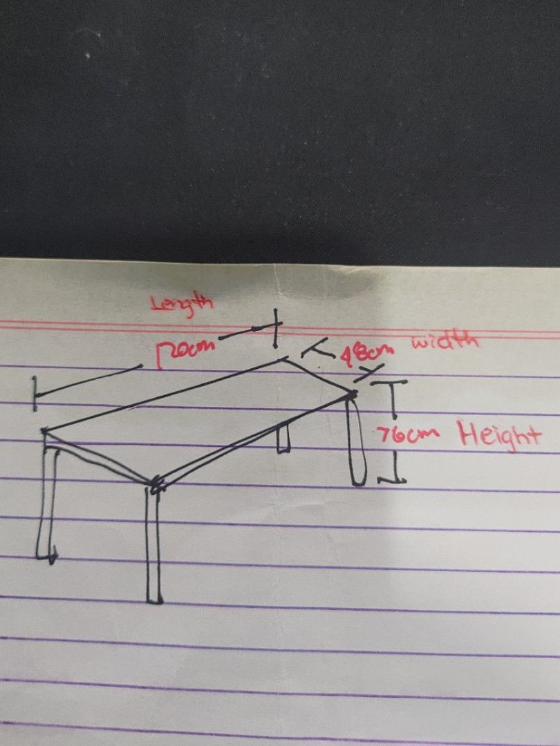 Mandaue Foam study table, Furniture & Home Living, Furniture, Tables ...