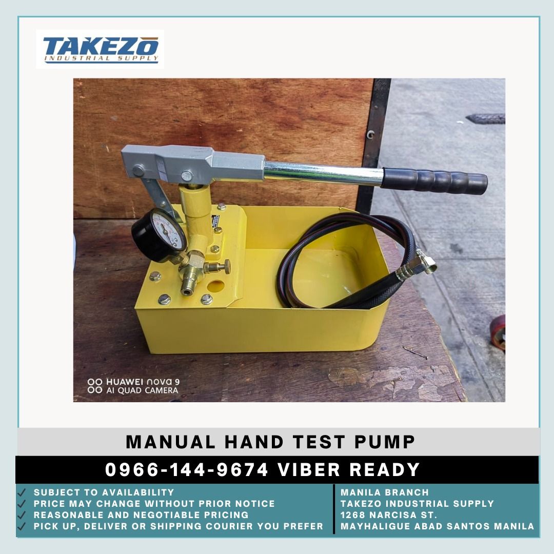 MANUAL HAND TEST PUMP, Commercial & Industrial, Industrial Equipment on ...