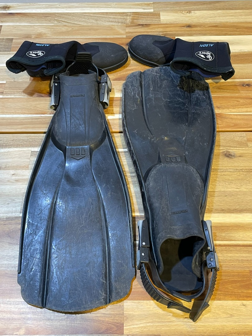 Mares scuba flippers, Sports Equipment, Sports & Games, Water Sports on ...