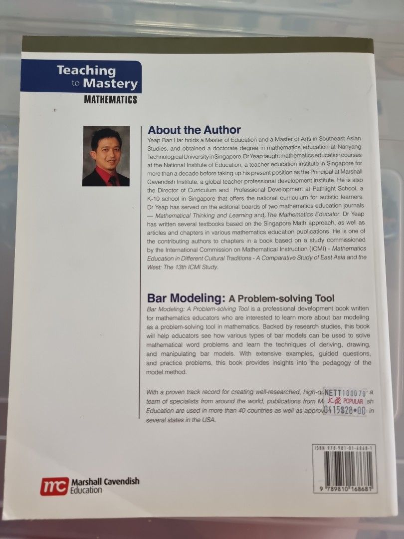 Marshall Cavendish education teaching to mastery mathematics bar ...