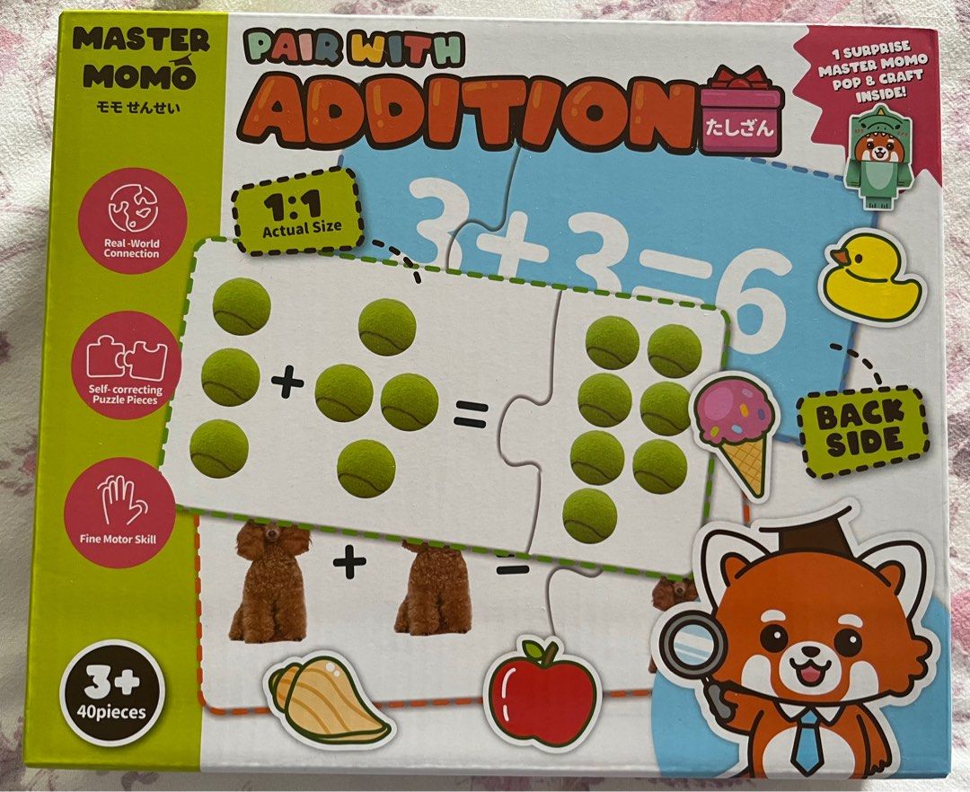 Master Momo Pair with Addition, Hobbies & Toys, Toys & Games on Carousell