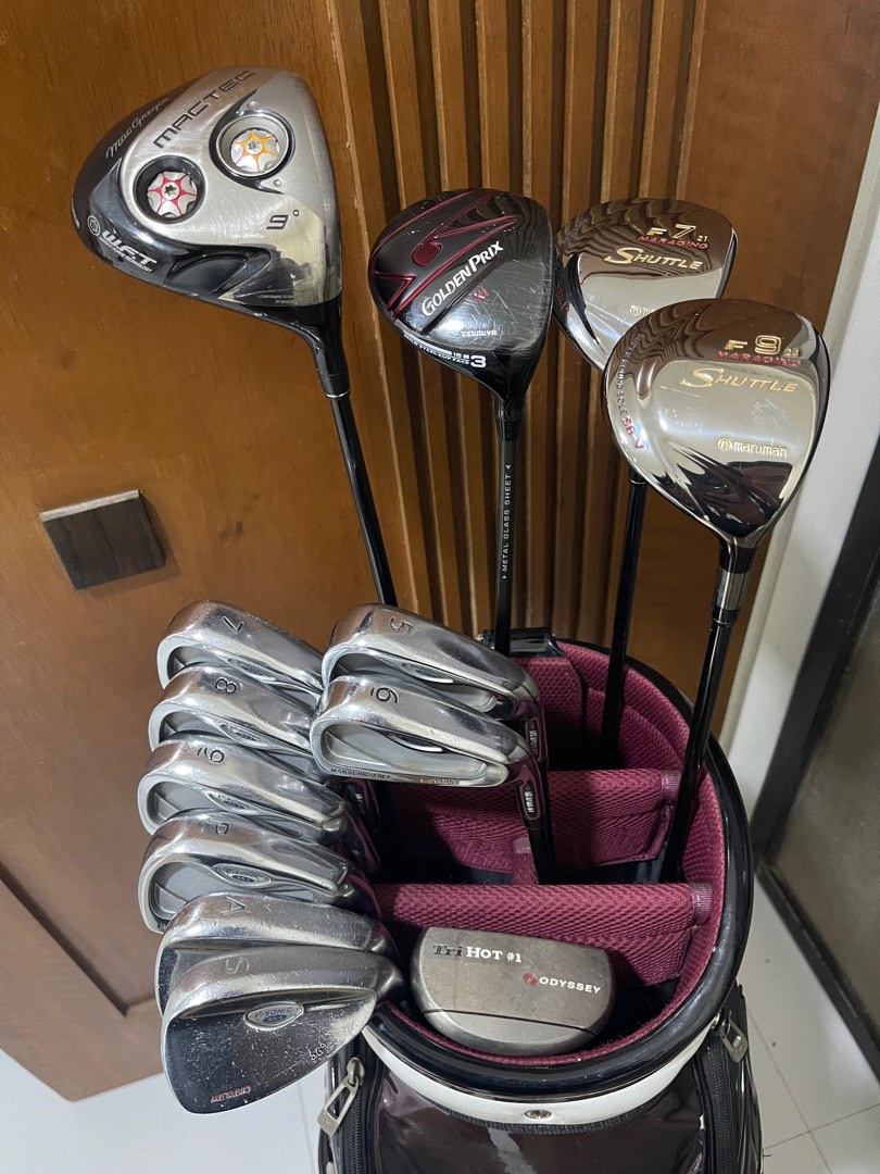 Men’s Golf Set “Maruman/Mactec” with Adabat Golf Caddie Bag.., Sports Equipment, Sports & Games ...