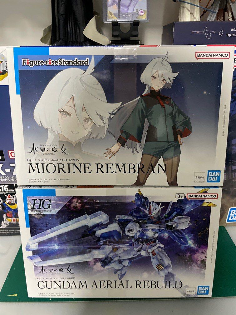 Miorine Rembran and Aerial Rebuild Gundam Gunpla Figure-Rise Standard ...