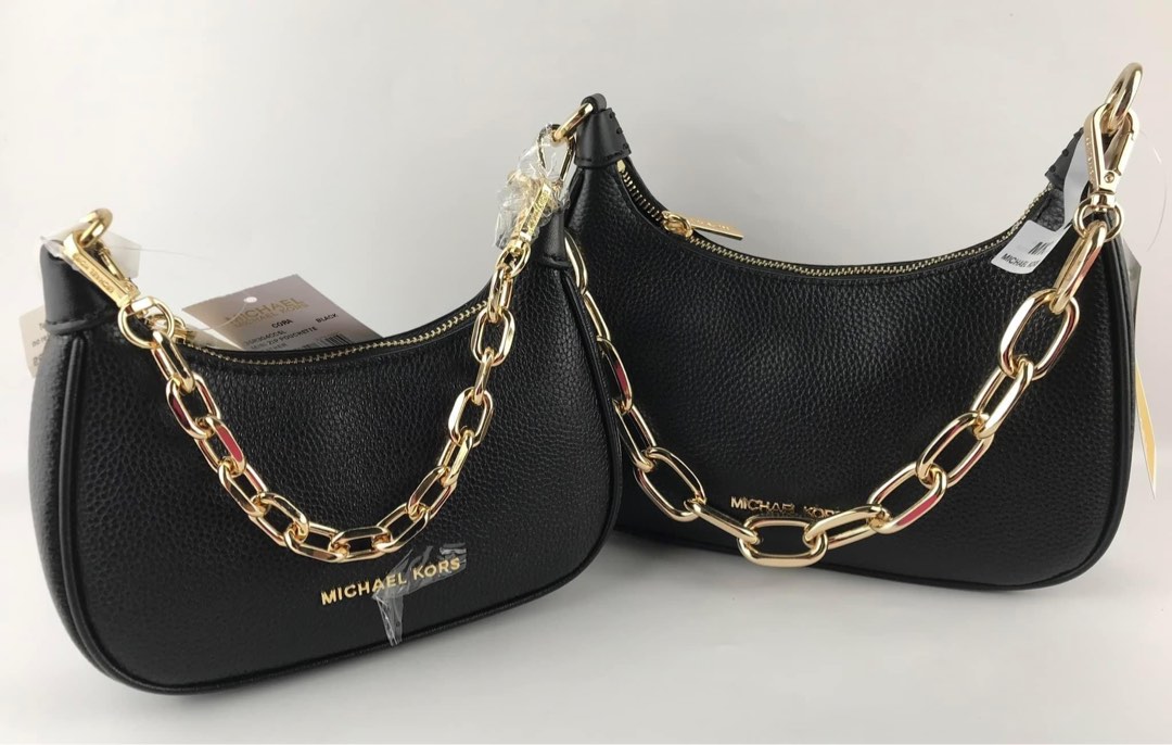 MK Cora Shoulder Bag Black, Women's Fashion, Bags & Wallets, Shoulder ...