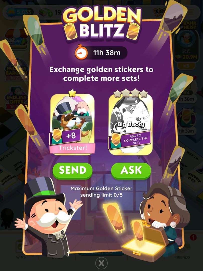 Monopoly Go Gold card - Trickster!, Video Gaming, Gaming Accessories ...