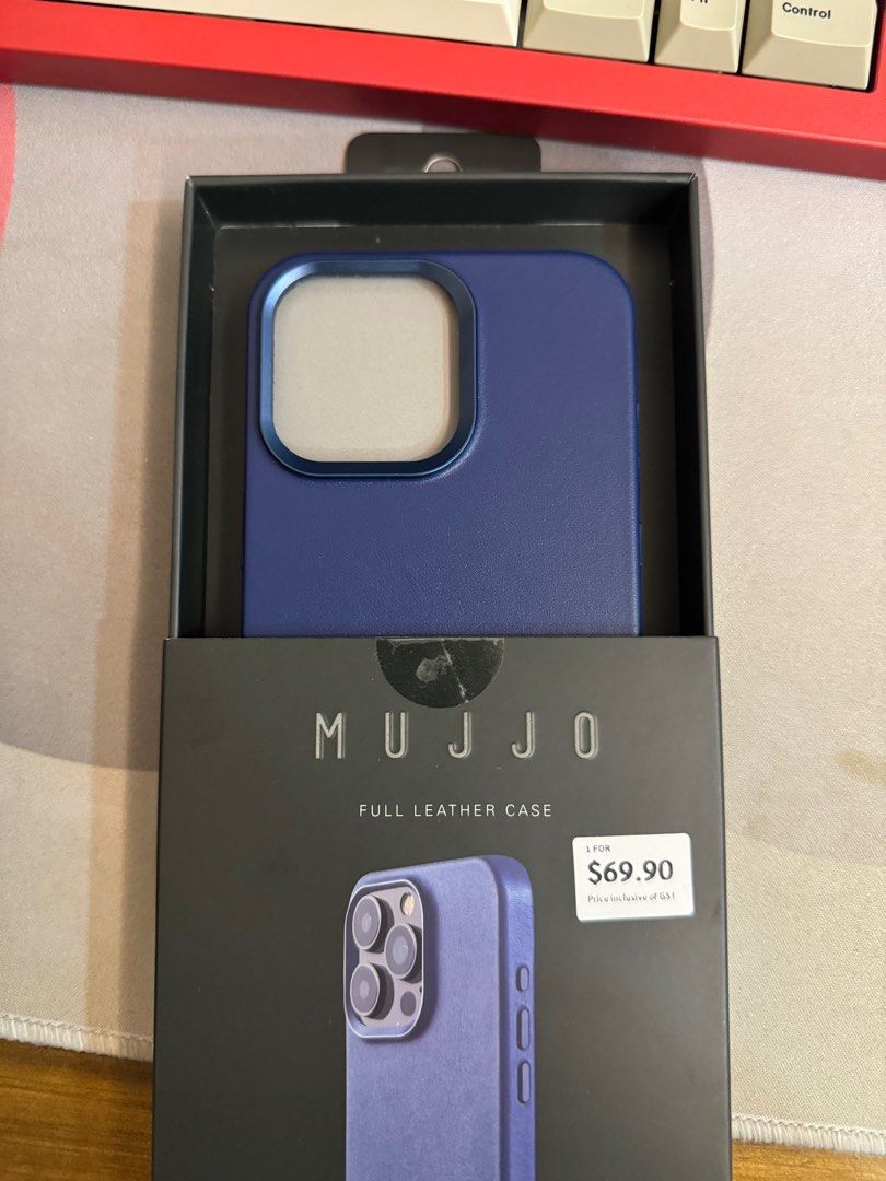 Mujjo Blue Leather Case iPhone 15 Pro Max, Mobile Phones & Gadgets ...