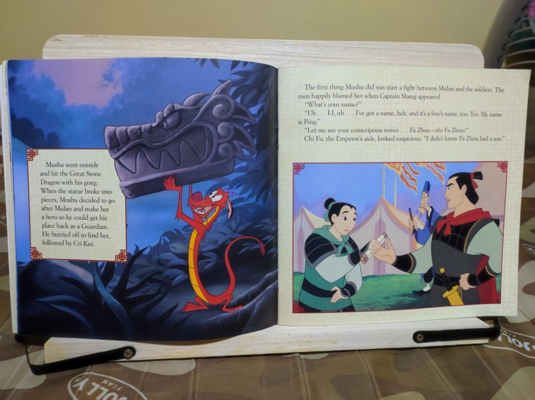 Mulan Disney original children's book Read Along with CD, Hobbies ...