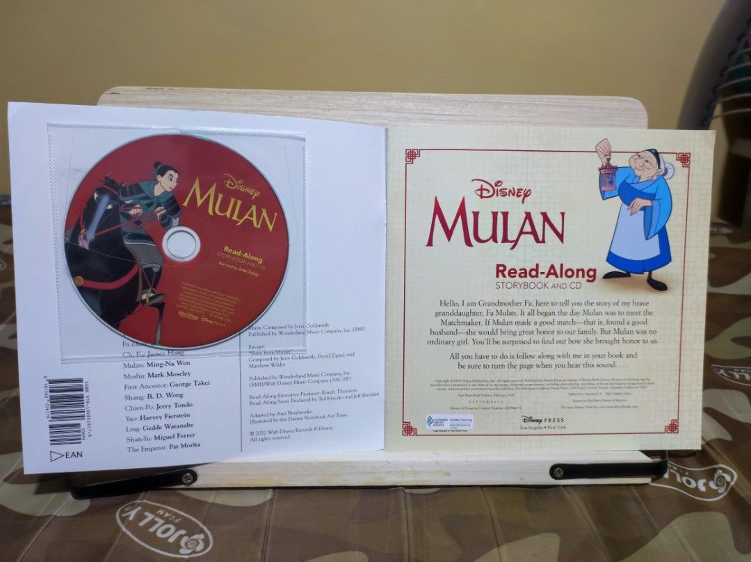 Mulan Disney original children's book Read Along with CD, Hobbies ...