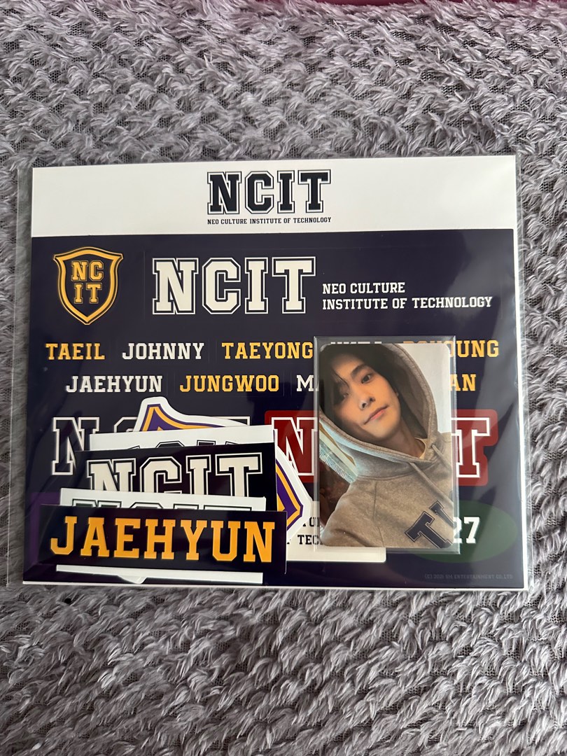 NCT 127 NCIT Jaehyun laptop deco sticker set unsealed, Hobbies & Toys, Memorabilia ...