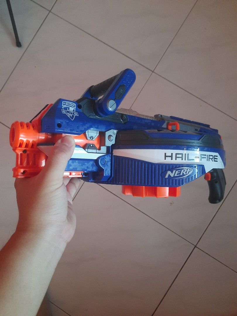 Nerf Gun Hail Fire, Hobbies & Toys, Toys & Games on Carousell