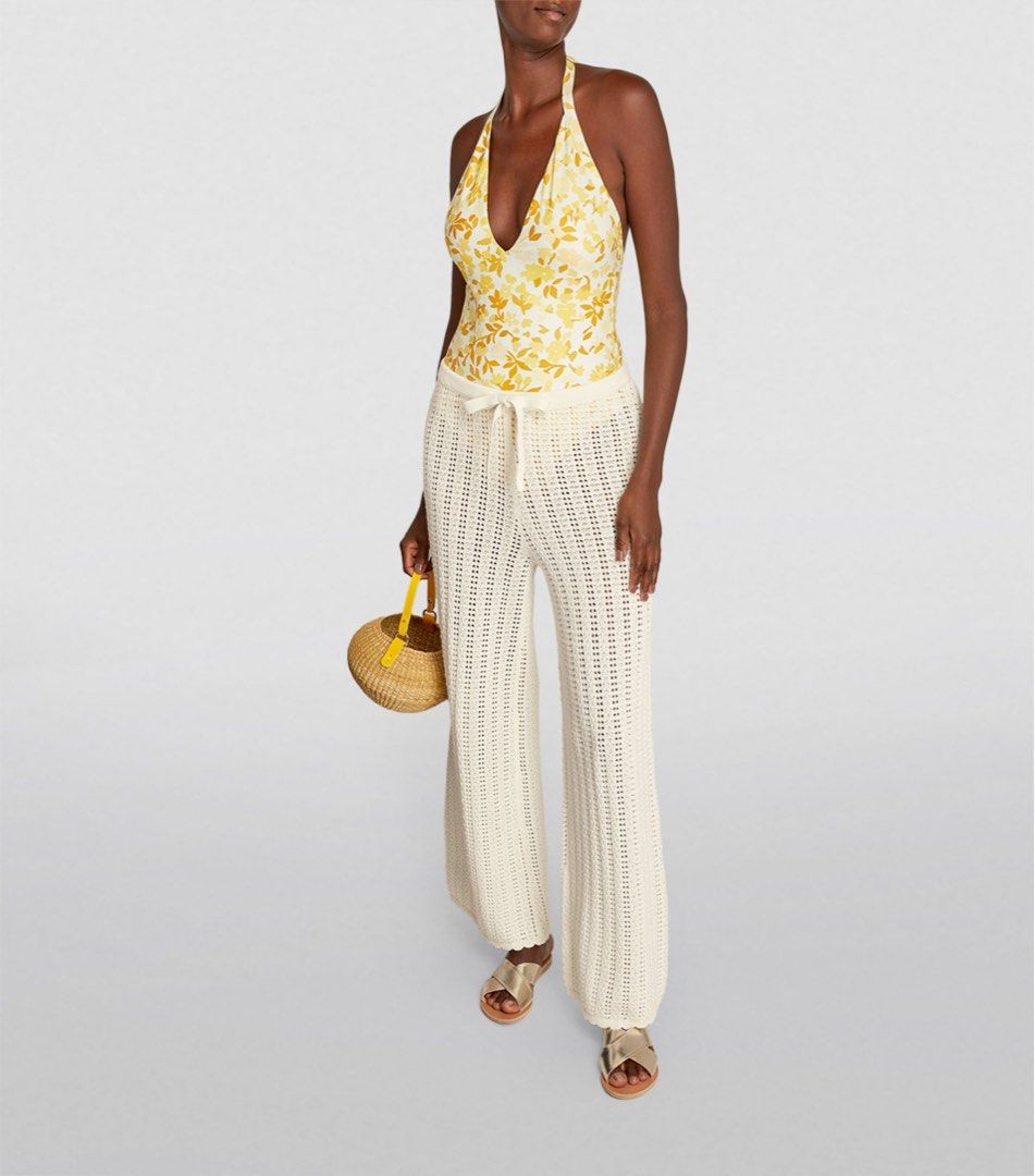 NEW $300 Peony Swim Australia Aussie Label Seashell Pointelle Crochet ...