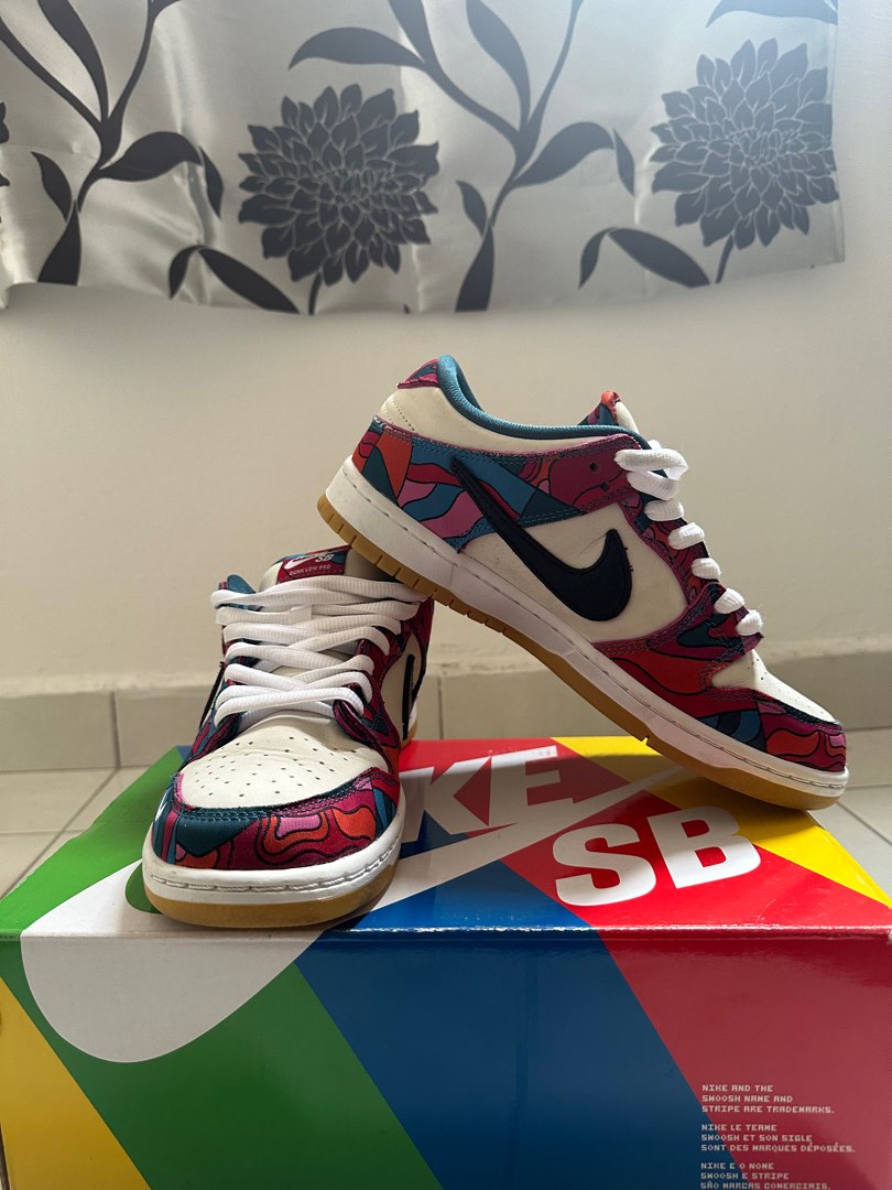 Nike Sb Dunk Low Parra 2.0, Men's Fashion, Footwear, Sneakers on Carousell