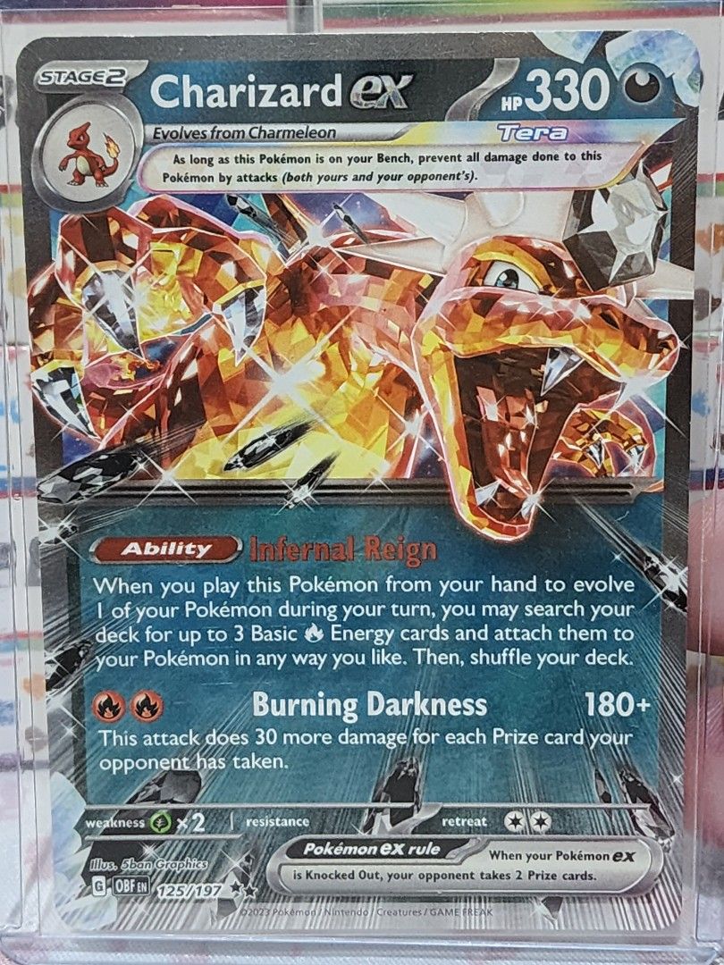 Obsidian Flames- Charizard ex - 125/197 - Ultra Rare, Hobbies & Toys ...