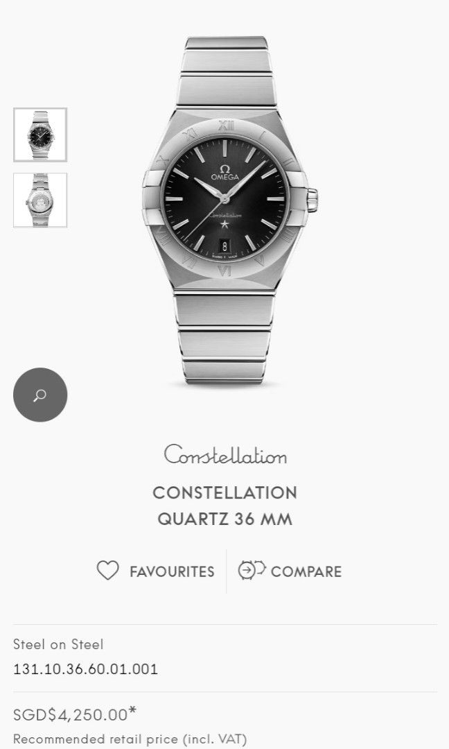 Omega Constellation 36 mm (2022), Luxury, Watches on Carousell
