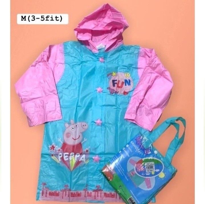 Orig peppa pig raincoat for kids, Babies & Kids, Babies & Kids Fashion ...