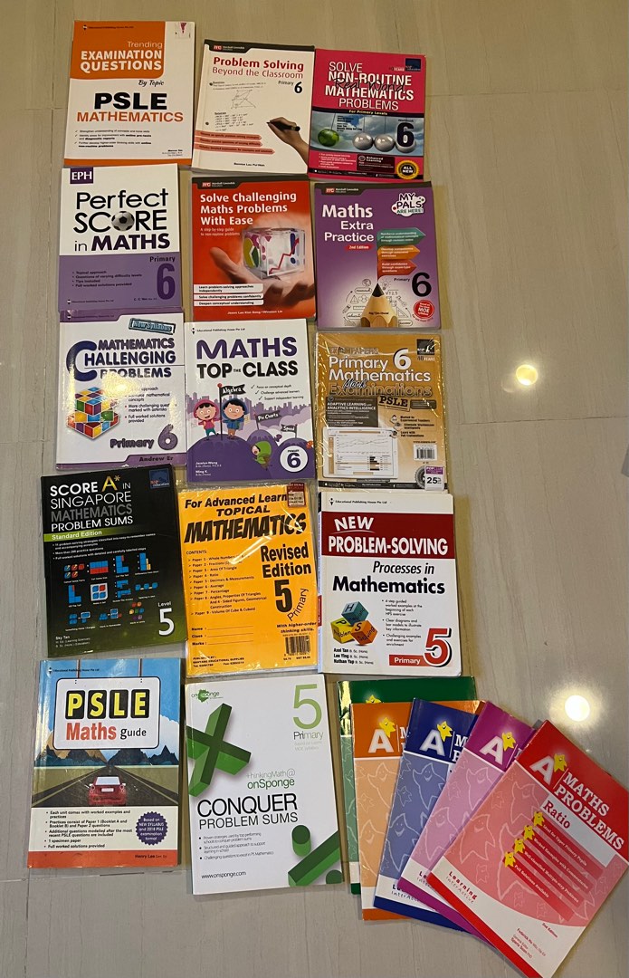 P5 P6 PSLE Maths Assessment Books with School Revision Notes (NYPS ...