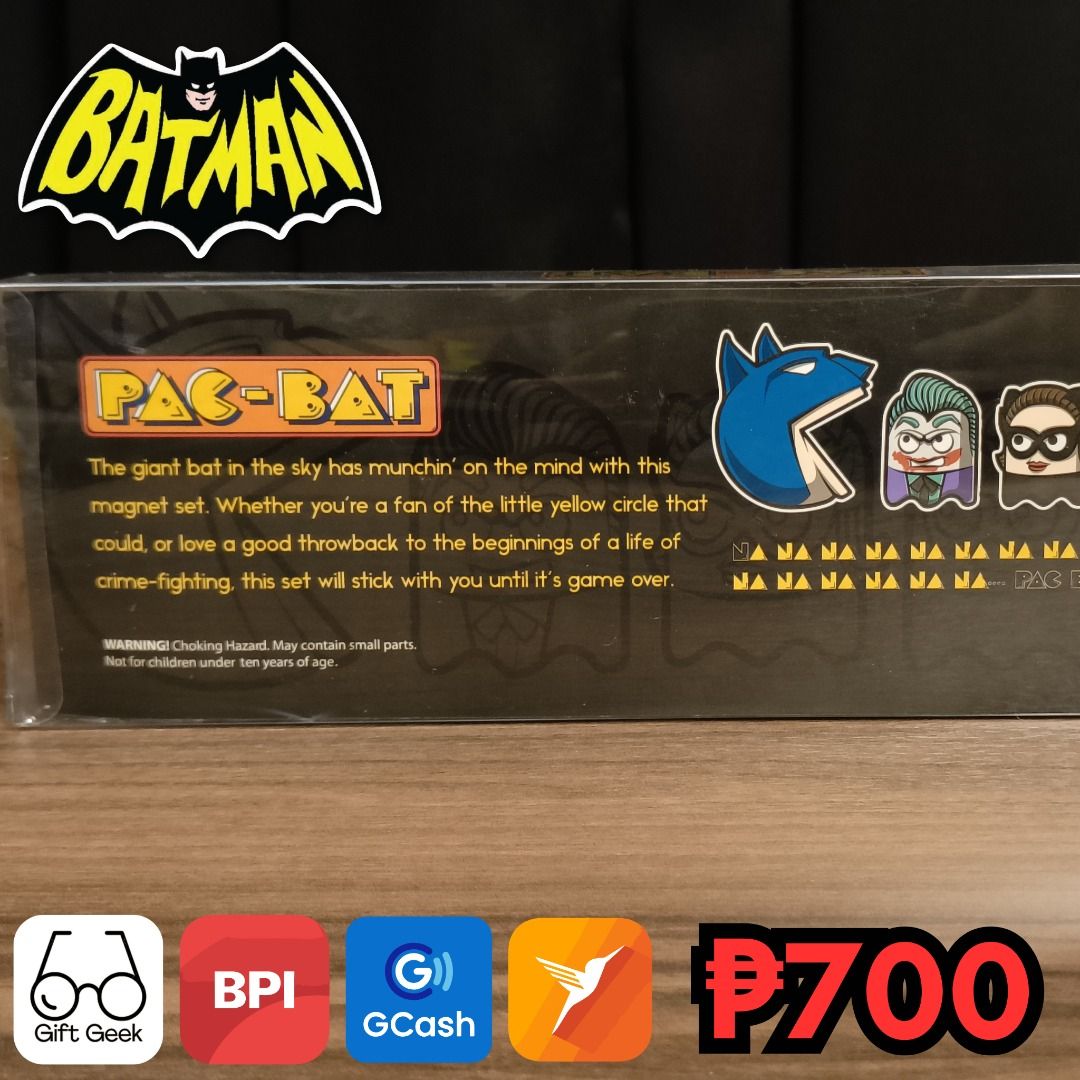 PAC BAT Magnet Set Pacman Batman, Hobbies & Toys, Memorabilia ...
