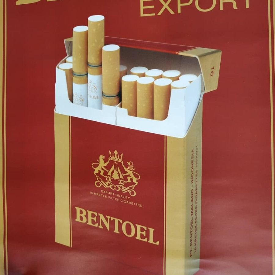 Pajangan Poster Iklan Original Ben toel, Antik, Pajangan di Carousell